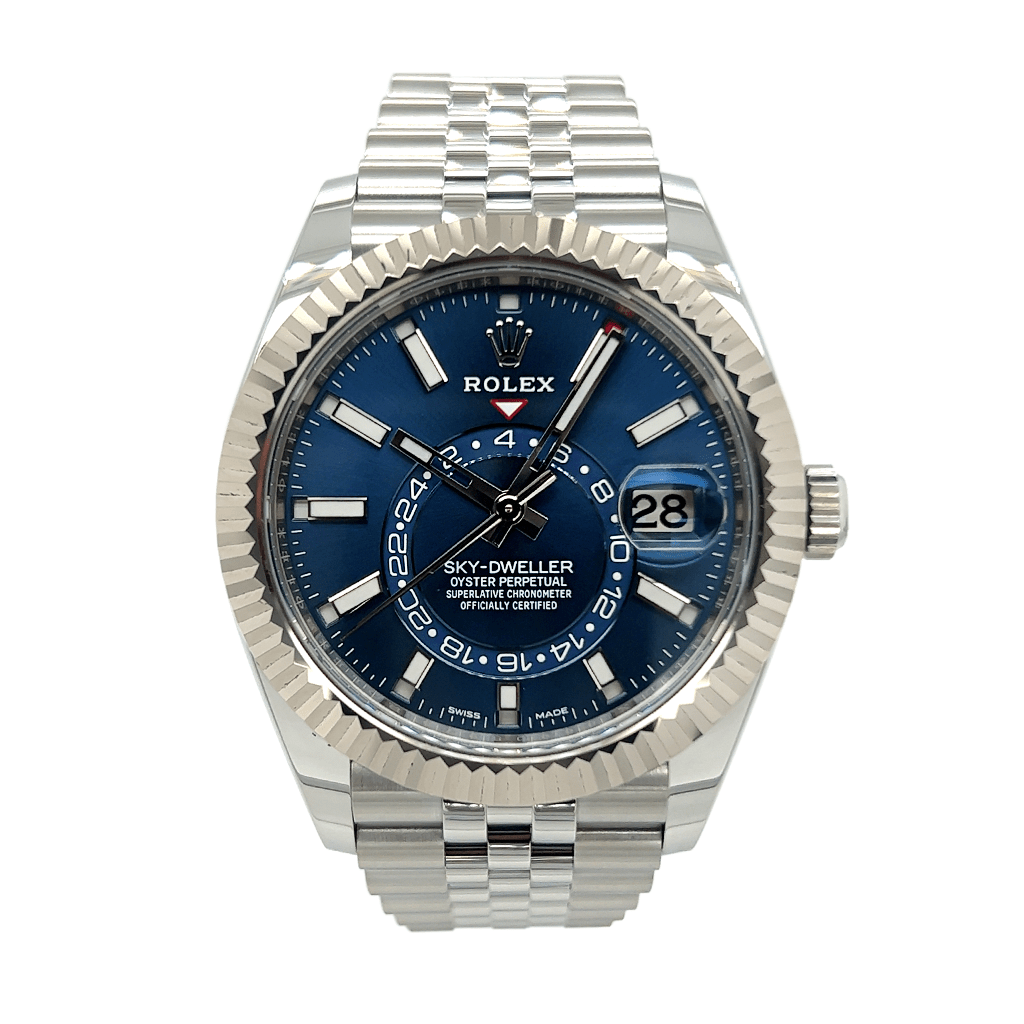 Rolex Sky-Dweller Blue Dial 326934 - Pre-Owned – CJ Charles Jewelers