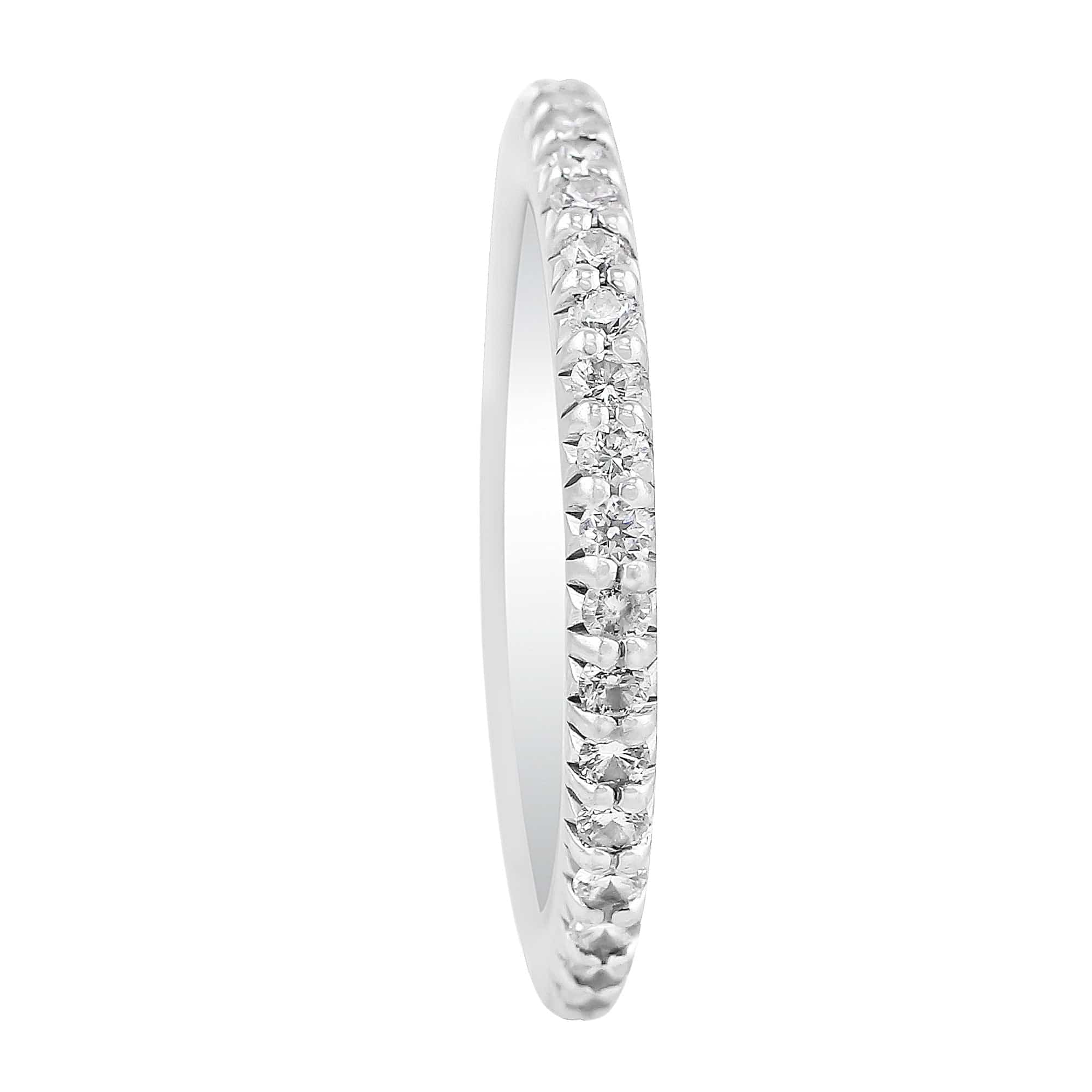 18k White Gold Bella Vita Single Row Diamond Ring – CJ Charles Jewelers